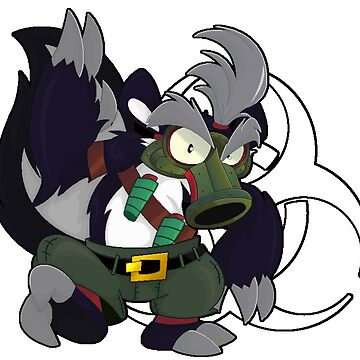 "N.Sane Mutant Skunk" Sticker for Sale by FierceTheBandit | Redbubble