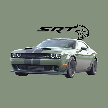 "dodge challenger srt hellcat" Sticker for Sale by Almufarrih | Redbubble