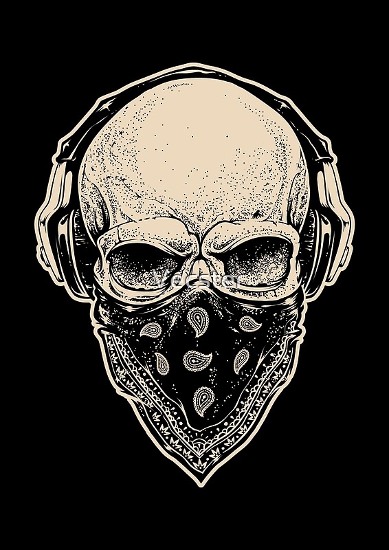 "Bass Skull" by Vecster | Redbubble