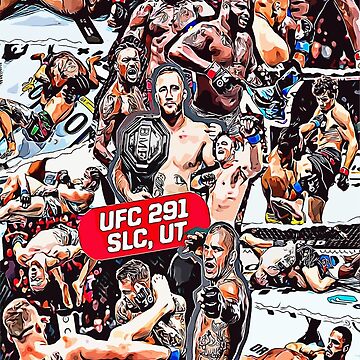 "ufc 291 fight card" Poster for Sale by Markstodge | Redbubble