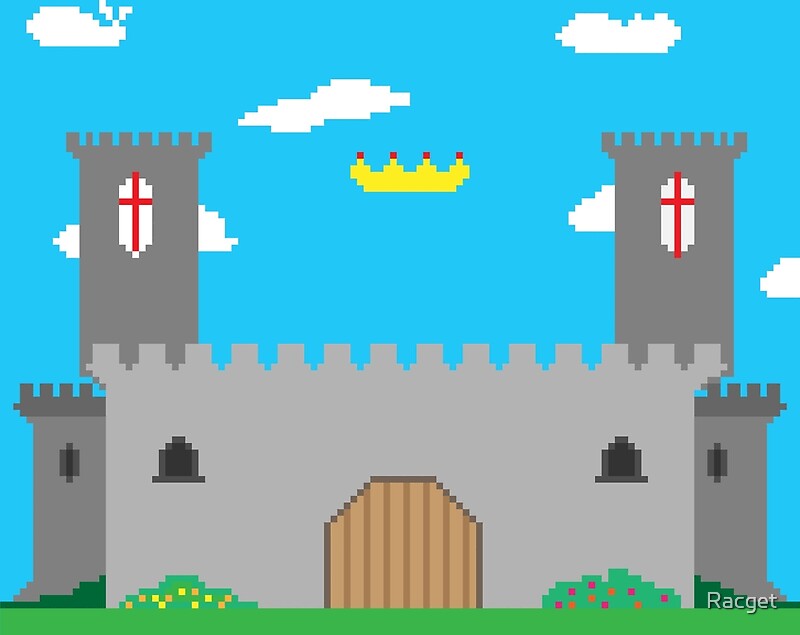 "Castle Pixel Art" by Racget | Redbubble