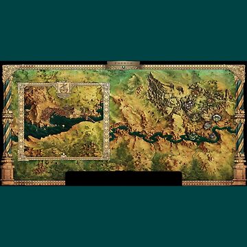"Baldur_s gate World Map High Quality" Sticker for Sale by ayzlee ...