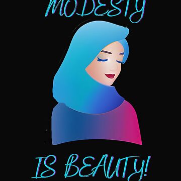 "Modesty is beauty Deen" Sticker for Sale by DigitalBoundary | Redbubble