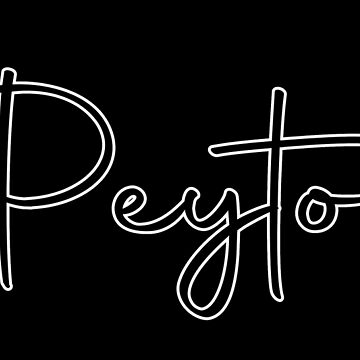 "Peyton Cursive Name Label (Black)" Sticker for Sale by NafilNafiz ...