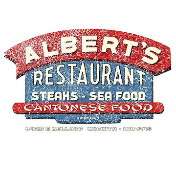 "Albert's Restaurant" Sticker for Sale by Cobalt7 | Redbubble