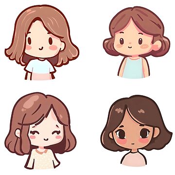 "Kyuti Girl Pack" Sticker for Sale by Taufiqurrahman . | Redbubble