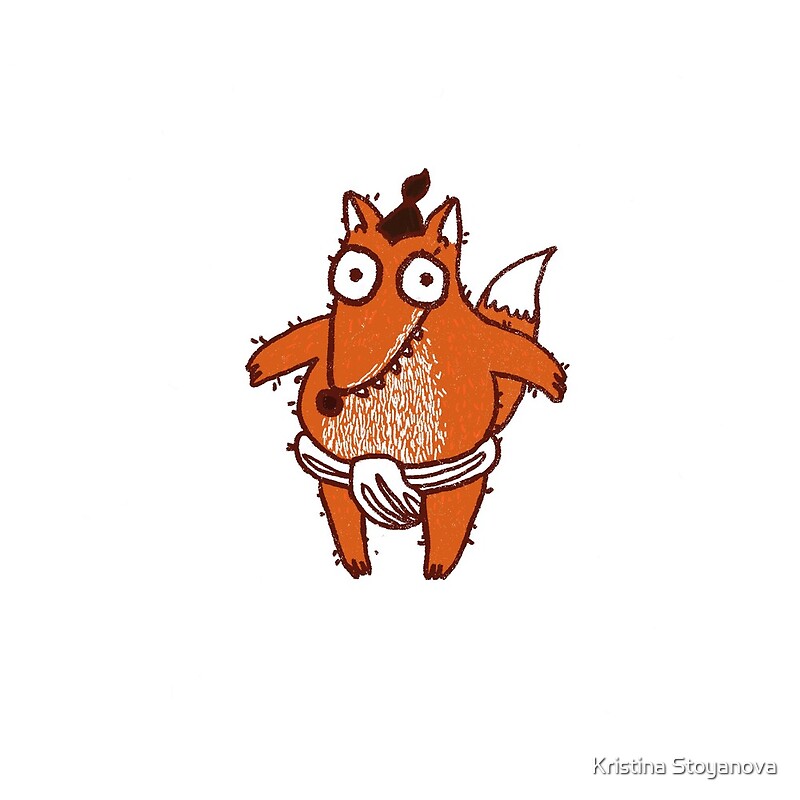"Sumo Fox" by Kristina Stoyanova | Redbubble