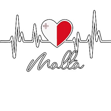 "heart Flag Of Malta - Gift For Maltese From Malta , Malta heart ...