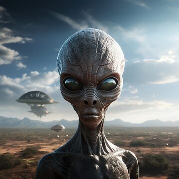 "Alien Visiting Earth" Art Print for Sale by DeadPixlDesigns | Redbubble