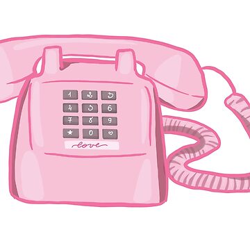 "Barbie pink retro phone kenergy barbienheimer " Sticker for Sale by ...