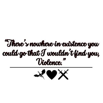 "Fourth Wing - Xaden And Violet Quotes" Sticker for Sale by Chaudhary98 ...