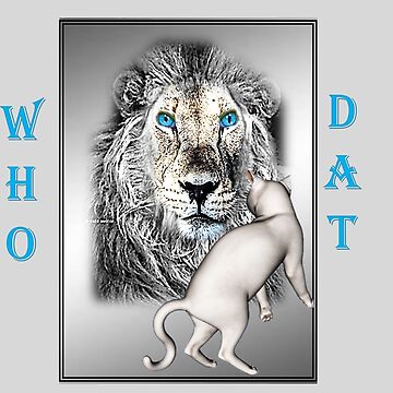 "Who Dat?" Sticker for Sale by Patricia Brown | Redbubble