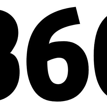 "360" Sticker for Sale by clairekeanna | Redbubble