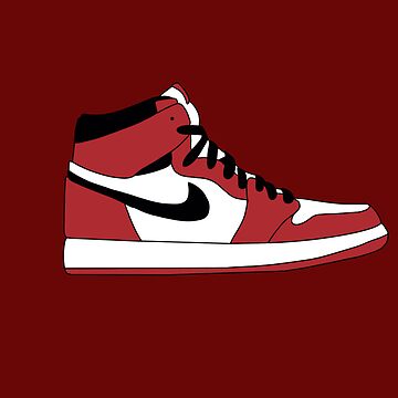 "Jordan 1 retro red" Sticker for Sale by Lilz18 | Redbubble
