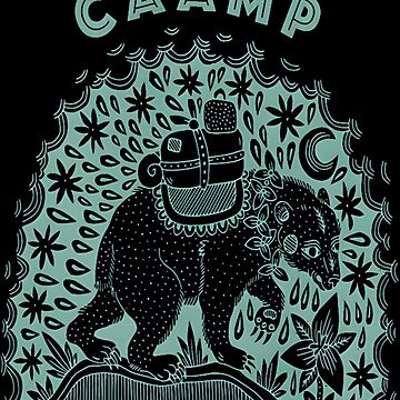 "Caamp bear " Sticker for Sale by scarlettarcher | Redbubble