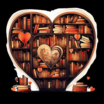 "I heart books" Sticker for Sale by Mateusz Majcherek | Redbubble
