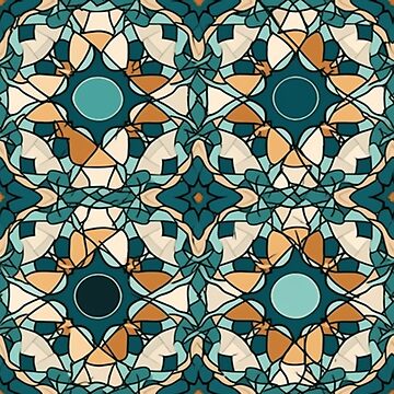"Alhambra Tessellation style Tile Mosaic - Traditional Geometric ...