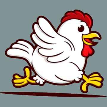"running chicken meme" Sticker for Sale by GroverHepton | Redbubble