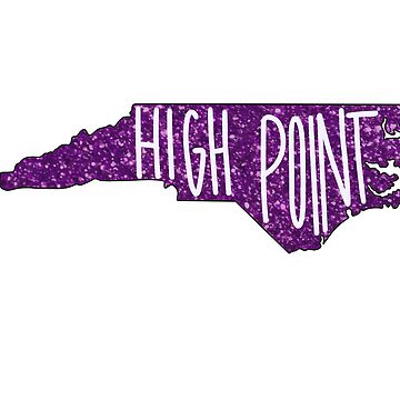 "High Point University" Sticker for Sale by ginaspara | Redbubble