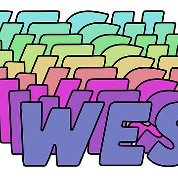 "WESH rainbow" Stickerundefined by LeaPoupin | Redbubble