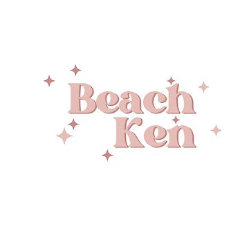 "Beach Ken" Sticker for Sale by rbkaaah | Redbubble