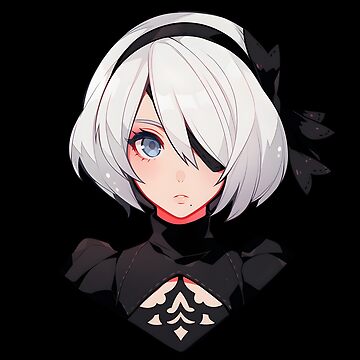 "2B NieR Automata - Anime" Sticker for Sale by EveryAny | Redbubble
