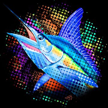 "White Marlin Pop" Art Board Print for Sale by Mary Tracy | Redbubble