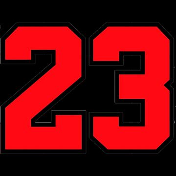 "23" Sticker for Sale by jonavneet | Redbubble
