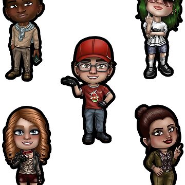 "Dead by Daylight Chibi Survivor Set 1 (5pcs)" Stickerundefined by DbD ...