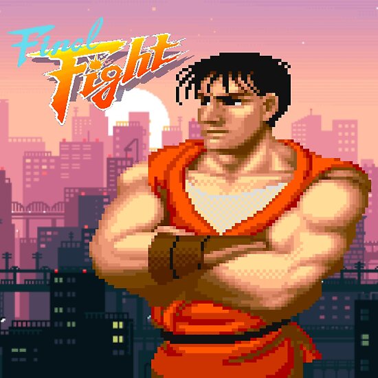 "Guy from final fight " Posters by voxodyssey | Redbubble