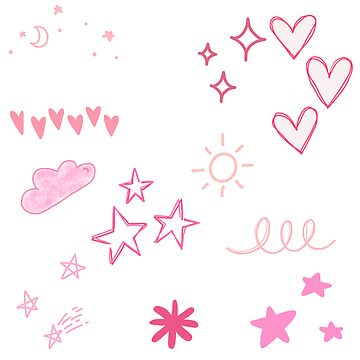 "Pink Doodles" Sticker for Sale by emmapatton | Redbubble