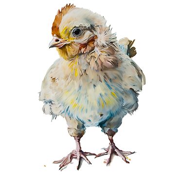 "A acrylic painting of a chicken" Sticker for Sale by Nickyayee | Redbubble