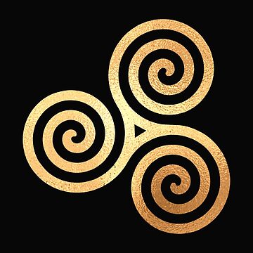 "Ancient Symbols: "Timeless Whirl: Embrace the Triad's Magic"" Sticker ...