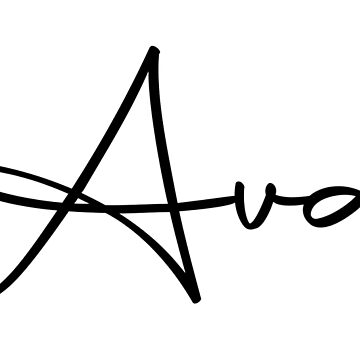 "Ava Cursive Name Label" Sticker for Sale by NafilNafiz | Redbubble