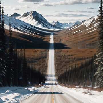 "Dempster Highway" Sticker for Sale by AykutDoodle | Redbubble