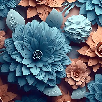 "Beautiful 3D floral Graphics - 6" Sticker for Sale by Maddie4Real ...
