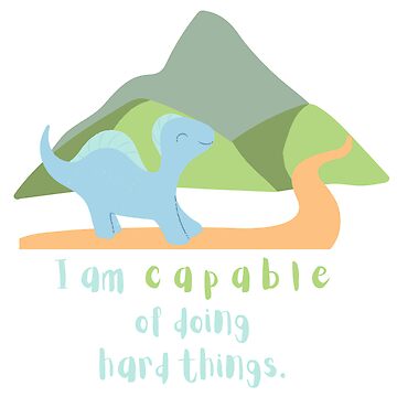 "Dinosaur theme children positive affirmation " Sticker for Sale by ...