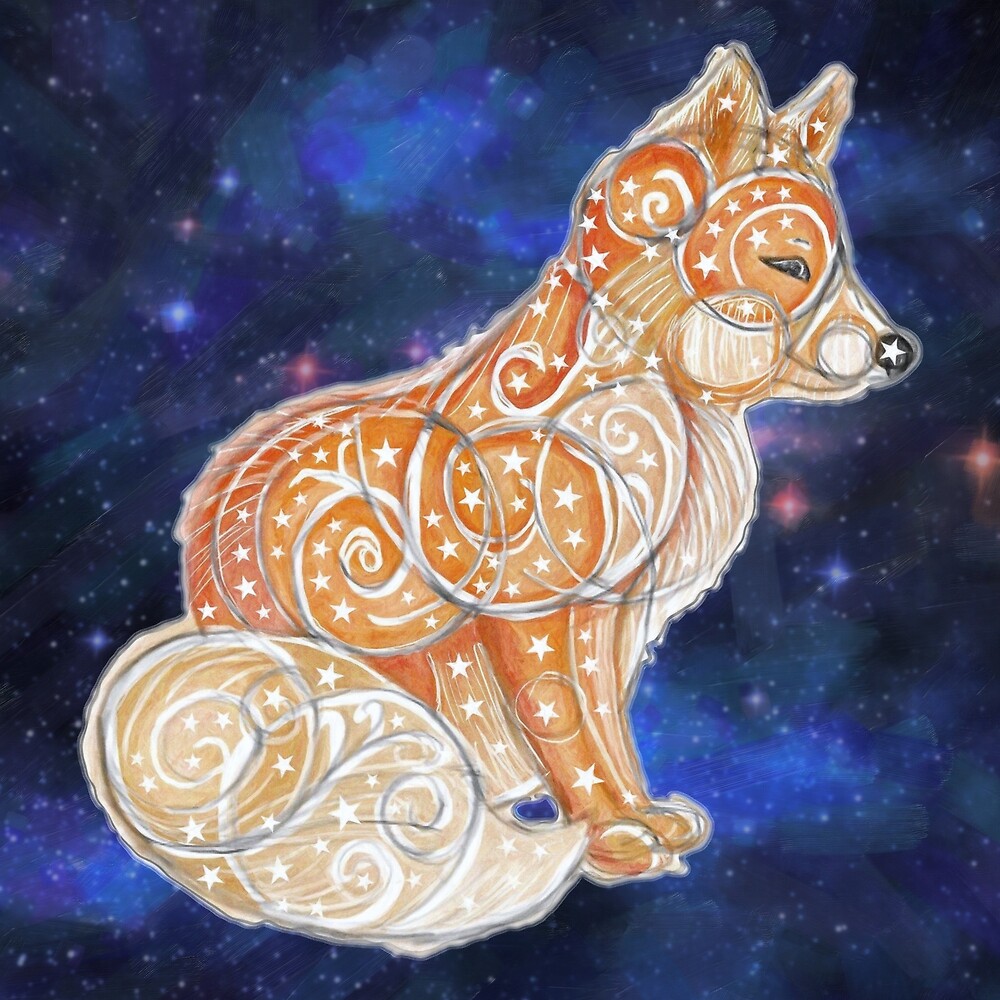 "Celestial Fox" by John Patsfield | Redbubble