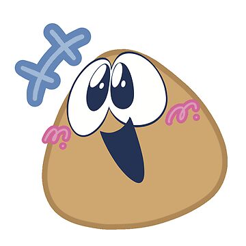 "Hello Pou!" Sticker for Sale by Hanenbow WEBPARTEEZ | Redbubble