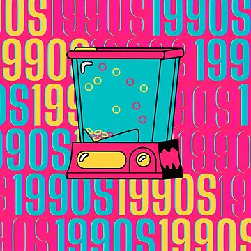 "1990s retro design 11 - OG Pink Background" Sticker for Sale by ...