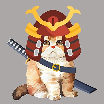 "Furry Samurai" Sticker for Sale by americancheez | Redbubble