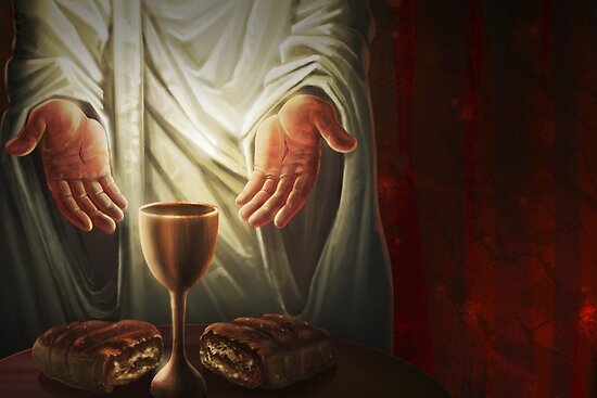 "Jesus Breaking Bread" Posters by Gotcha29 | Redbubble