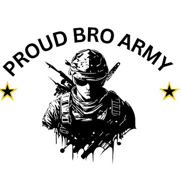 "PROUD BRO ARMY, band of brothers" Sticker by ShoopStar | Redbubble