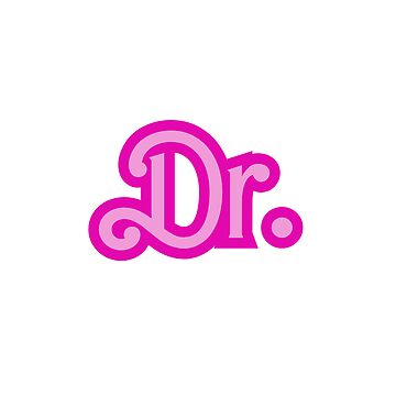 "Dr. Barbie sticker | Doctor barbie | barbie font | margot robbie ...