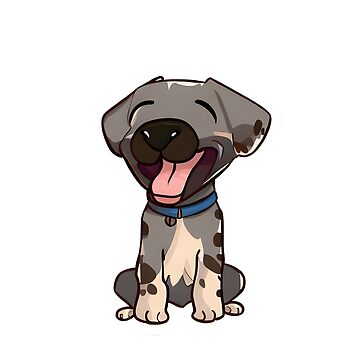 "Chibi Great Dane" Sticker for Sale by City0fDreams | Redbubble