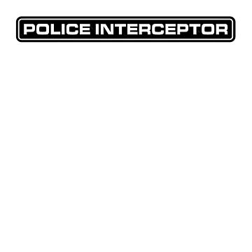 "Crown Victoria Outline - Police Interceptor " Sticker for Sale by ...