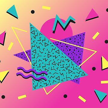 "Memphis Pattern 100 - Retro 90s / 80s" Sticker for Sale by GraphicWave ...