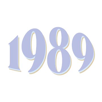 "1989 color gradient" Sticker for Sale by katekozuch | Redbubble