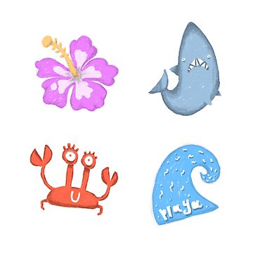 "Coconut girl aesthetic sticker pack " Sticker for Sale by Fadacota ...