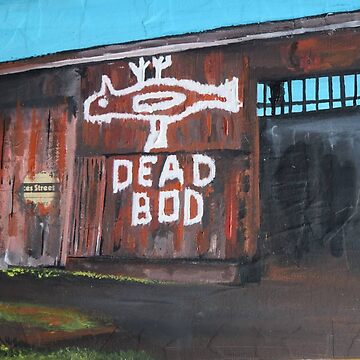"Tribute to Dead Bod" Sticker for Sale by Andrew Reid Wildman | Redbubble